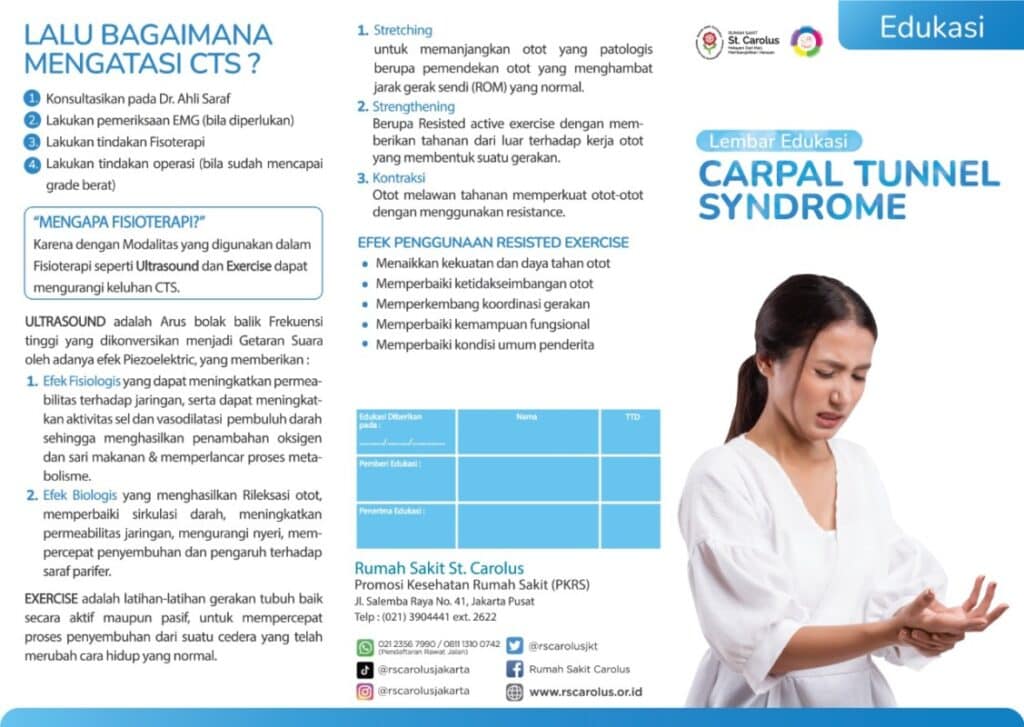 Leaflet Bagaimana Mengatasi CTS? - Rumah Sakit St. Carolus